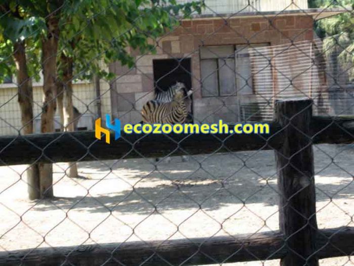 Zoo-specific fence mesh- stainless steel rope mesh