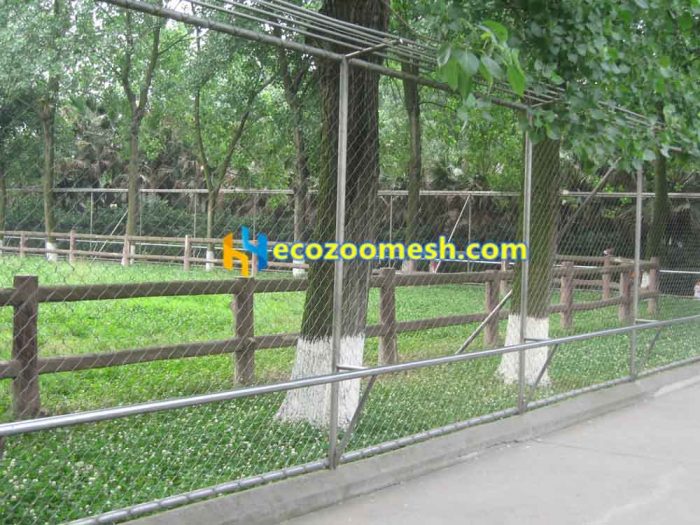 Wire Rope Kangaroo Fence mesh, zoo mesh, Zoo Enclosure Netting