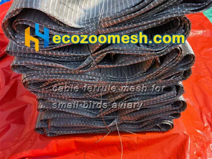 Ferrule Netting for Birds Aviary Sent to Europe | Zoo Mesh Supplier-Hengyi